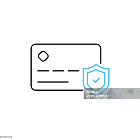 편집 가능한 획이 있는 신용 카드 보안 두 가지 색상의 선 아이콘입니다 아이콘은 웹 디자인 모바일 앱 Ui Ux 및 Gui 디자인에 적합합니다 네트워크 보안에 대한 스톡