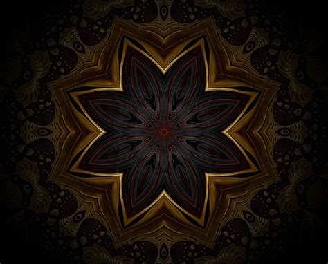 Download Floral Pattern Rosette Kaleidoscope Royalty Free Stock