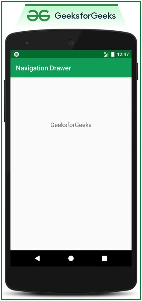 Navigation Drawer In Android Geeksforgeeks