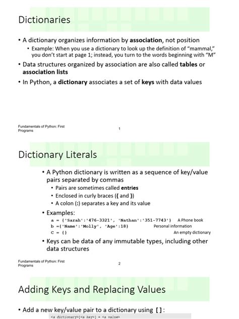 Dictionaries Pdf Psychotherapy Python Programming Language