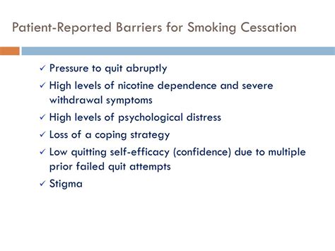 PPT Overcoming Barriers IN THE Treatment Of Tobacco Use With Your
