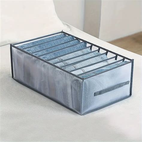 경량 메쉬 패브릭 수납 박스 속옷 옷 바지용 서랍 정리함 침실 기숙사 및 가정 정리에 완벽함 Temu