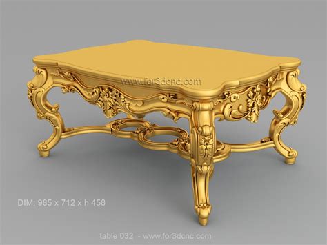 Table 032 Stl 3d Model For Cnc 3d Stl Model For Cnc Stl Model