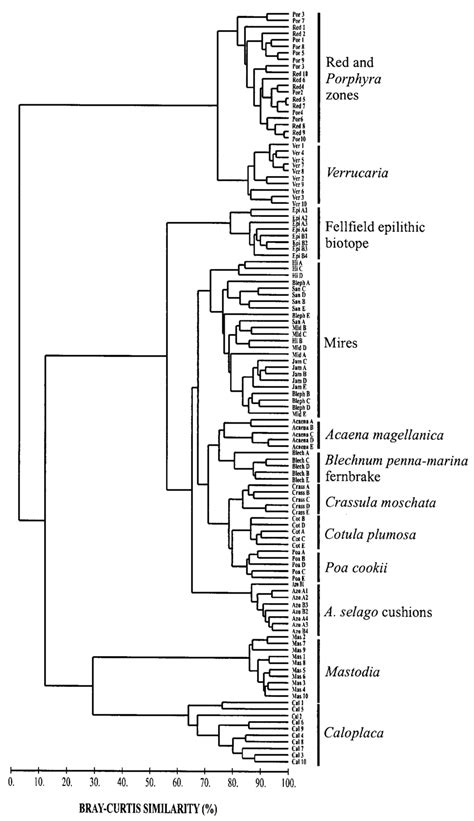 Dendrogram Of Cluster Analysis Of Mite Abundance In 17 Habitats Download Scientific Diagram
