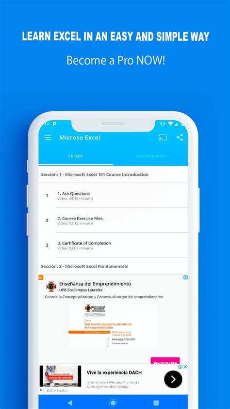 Course Of Microsoft Excel Apk للاندرويد تنزيل