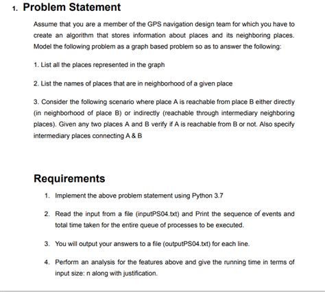 Solved Problem Statement Assume That You Are A Member Of