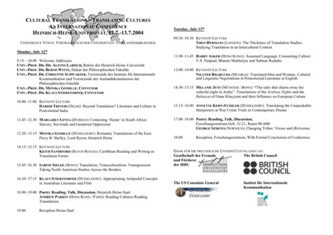 Cultural Translations Translating Cultures