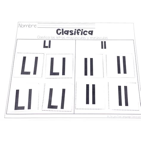 Hojas De Trabajo De La Letra Ll