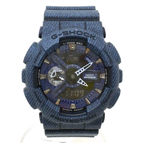 G SHOCK G SHOCK GA DC Denim Jeans Anadigi Watch Good Condition CASIO Men S Navy G SHOCK Watch