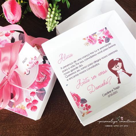 Convite Caixa Daminha De Casamento Média Elo7
