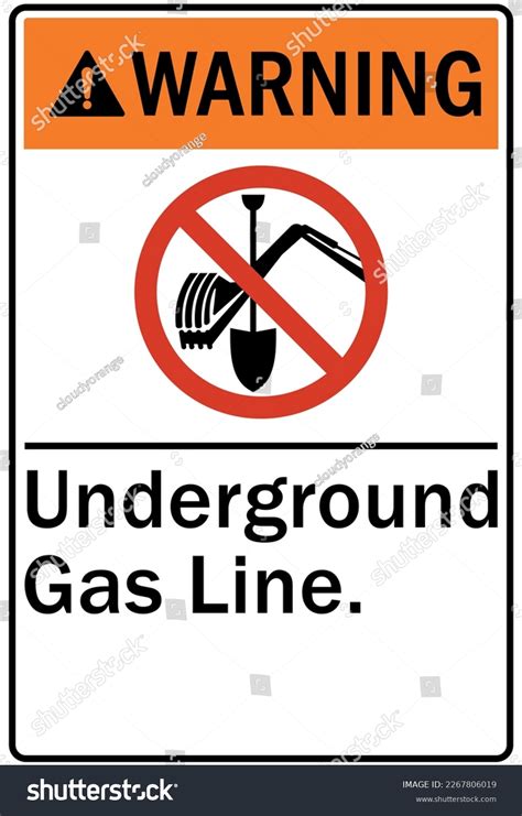 Pipeline Warning Sign Labels Stock Vector Royalty Free 2267806019