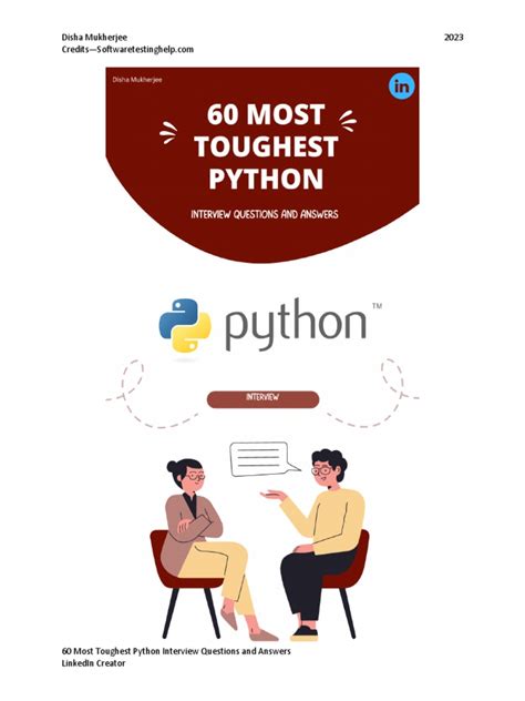 60 most toughest python interview questions and answers pdf python
