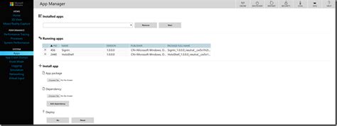 Hololens Device Portal Part 1 Amit Bahrees Useless Insight