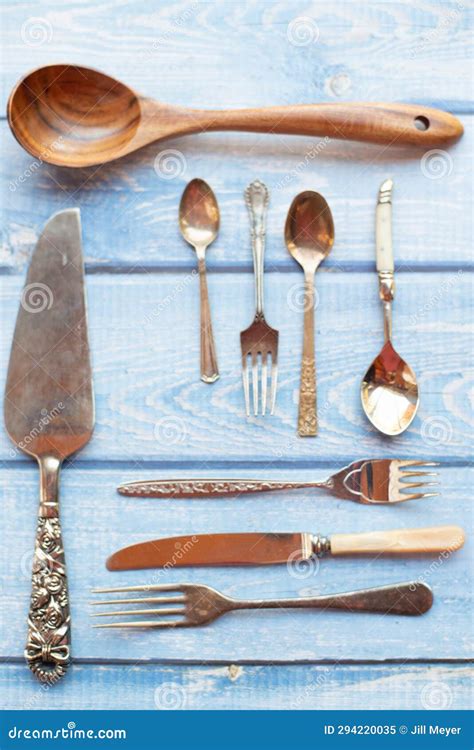 Utensilios De Cocina Utilizados Para Estilizar Los Alimentos Imagen De