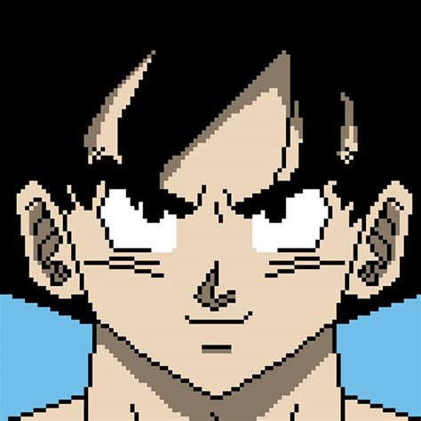 Pixel Goku By Elurner Goku Pixel Art Pixel
