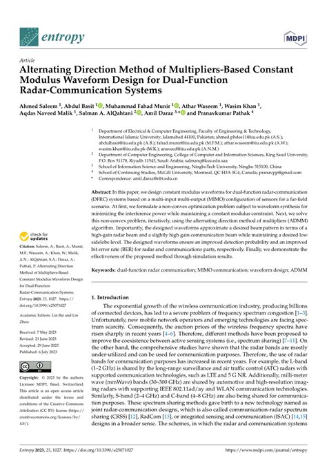 Pdf Alternating Direction Method Of Multipliers Based Constant