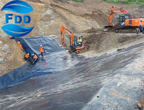 Fdd Fish Farm Duck Pond Hdpe Lldpe Geomembrane Dam Liner Sheet Hdpe