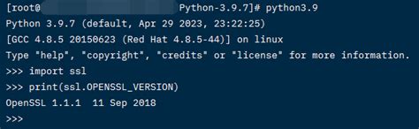 centos7系统安装python3 9并升级openssl版本为1 1 1 德鹿