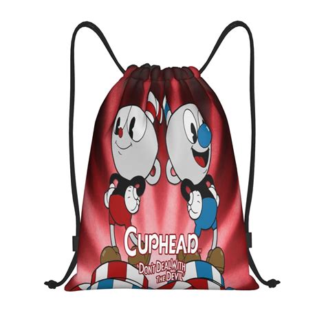Cuphead Drawstring Bag Gym Bag Sports Backpack Sack Sackpack String Bag