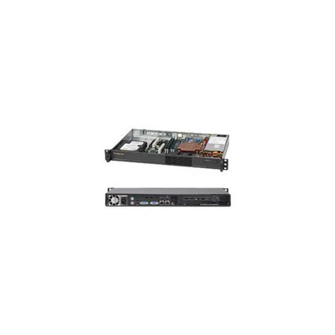 supermicro superchassis cse 510 203b 200w 1u rackmount server chassis