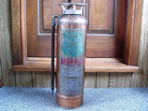 Vintage Foamite Fire Extinguisher Copper And Brass Mod Ca American