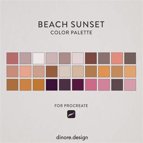 Boho Procreate Color Palette Procreate Color Swatches Color Swatches