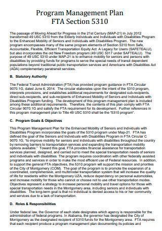 FREE Program Management Plan Samples To Download