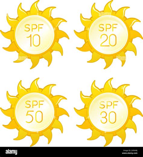 Spf Sun Protection Factor Measuring Uvb Protection Stock Icon As Eps 10 File Stock