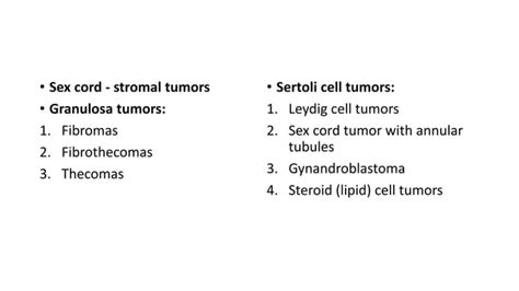 Germ Cell Tumors Of Ovary Ppt