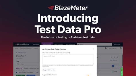 Blazemeter Test Data Pro Transforms Testing Through Powerful Ai Youtube