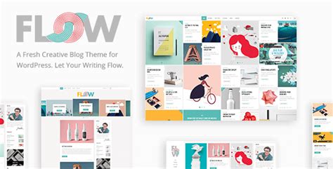 Flow Wordpress Theme A Fresh Creative Blog Theme 161 Gplplus