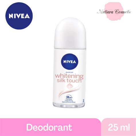 Nivea Deodorant Whitening Silk Touch Roll On 25 Ml Lazada Indonesia