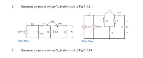 Solved Determine The Phasor Voltage V 0 In The Circuit Of Chegg Com