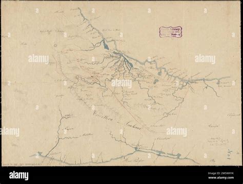 Isthmus Of Tehuantepec Mexico Relief Shown By Hachures Manuscript