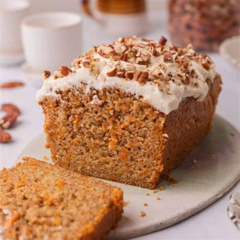 Vegan Carrot Cake Loaf Rainbow Nourishments