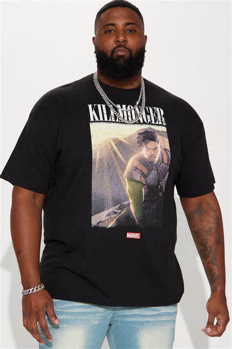 Killmonger Short Sleeve Tee Black Fashion Nova Mens Graphic Tees Fashion Nova