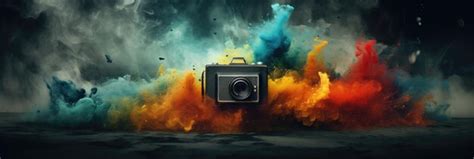 Premium Ai Image Abstract Photo Of Analog Camera Banner