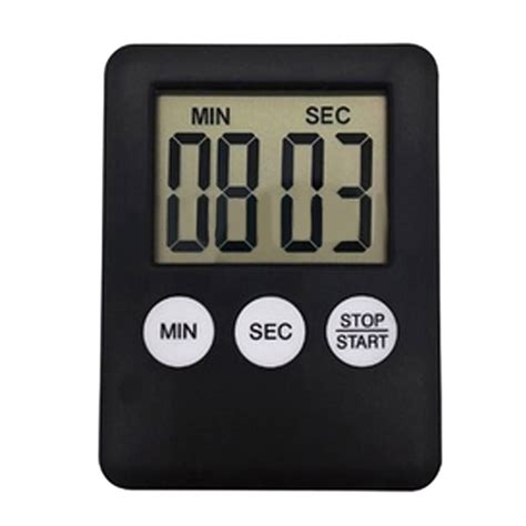 Digital Kitchen Timer With Large Led Display Count Up Countdown Countup