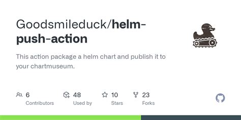 Github Goodsmileduckhelm Push Action This Action Package A Helm Chart And Publish It To Your