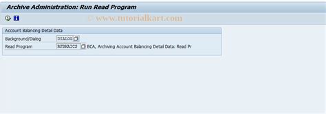 F TN SAP Tcode Reading Account Bal Determination Data Archives