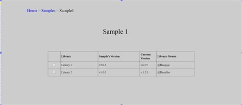 as a user when i click on a sample i should be able to see the list
