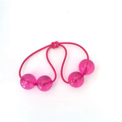 Hair Bobbles Handmade Hair Accessories Pink Bobble Hair Etsy