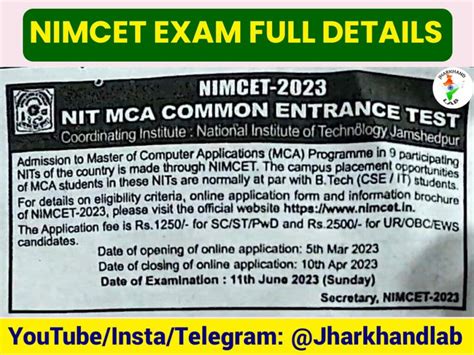 Nimcet Syllabus New 2023 Must Check Before Exam