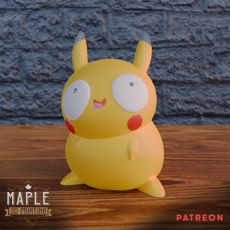 Stl File Derpy Pikachu Pokemon 🐉 3mf・model To Download And 3d Print