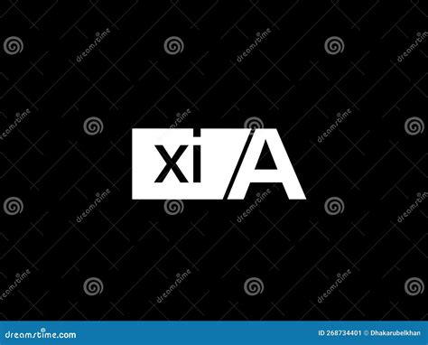Xia Logo And Graphics Design Vector Art Icons Isolated On Black