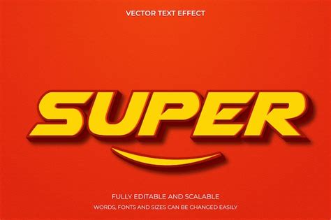 Premium Vector Super D Text Effect Generator Lettering Art