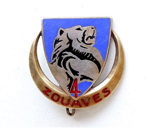 Insigne 4 Régiment de Zouaves Lion