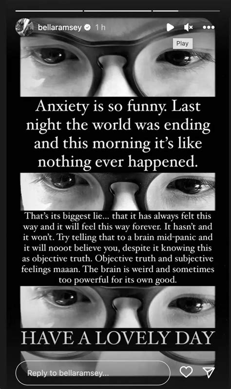 Bella Ramsey Parle Du Plus Gros Mensonge Sur Lanxiété Et Cest