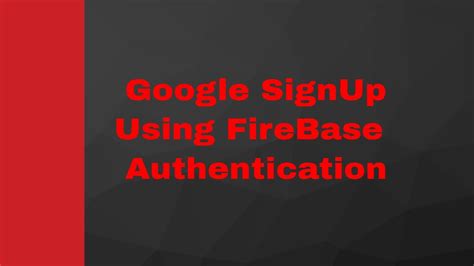 Firebase Authentication Using Kotlin Android Tutorial Youtube