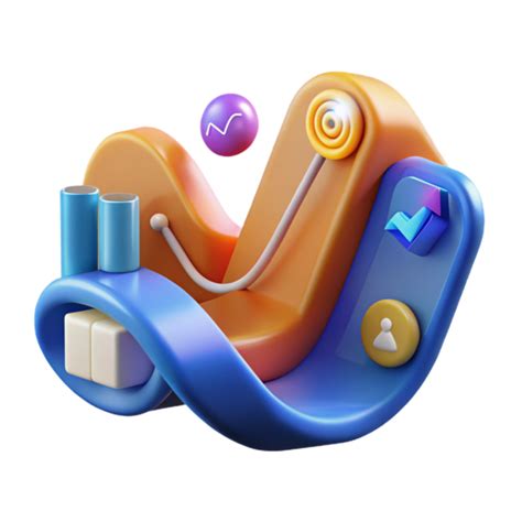 Data Visualization Abstract 3d Workflow Concept 56410274 Png